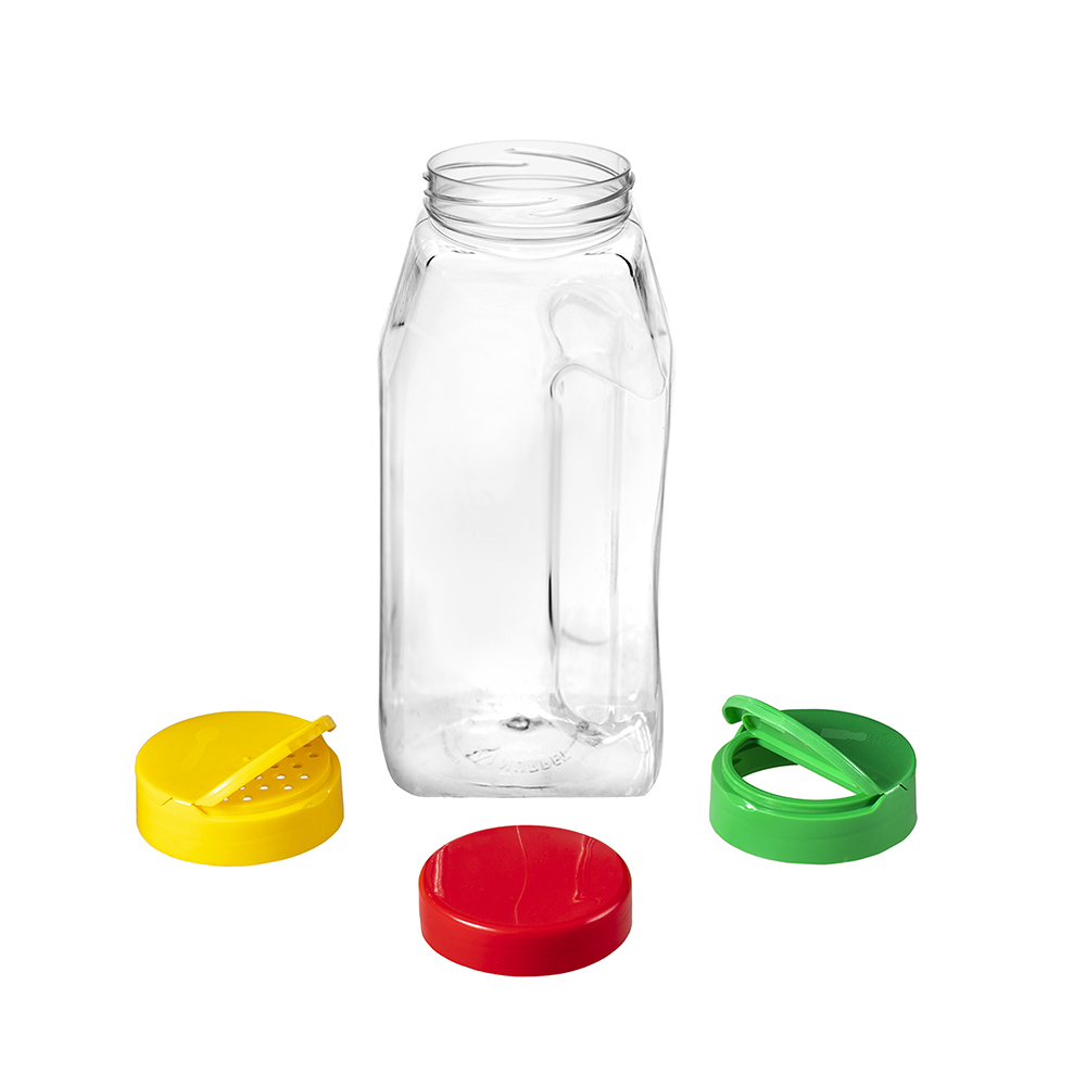 BORCAN PET 1L RECTANGULAR Φ63MM – COD B6317 – TOMIS PLAST