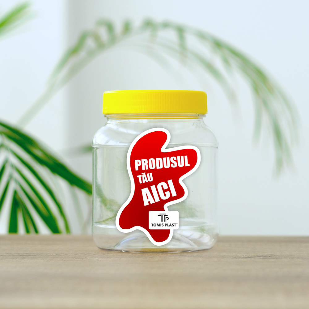 BORCAN PET 0.730L cu capac Φ85MM (gen Nutella) – COD B8502 – TOMIS PLAST